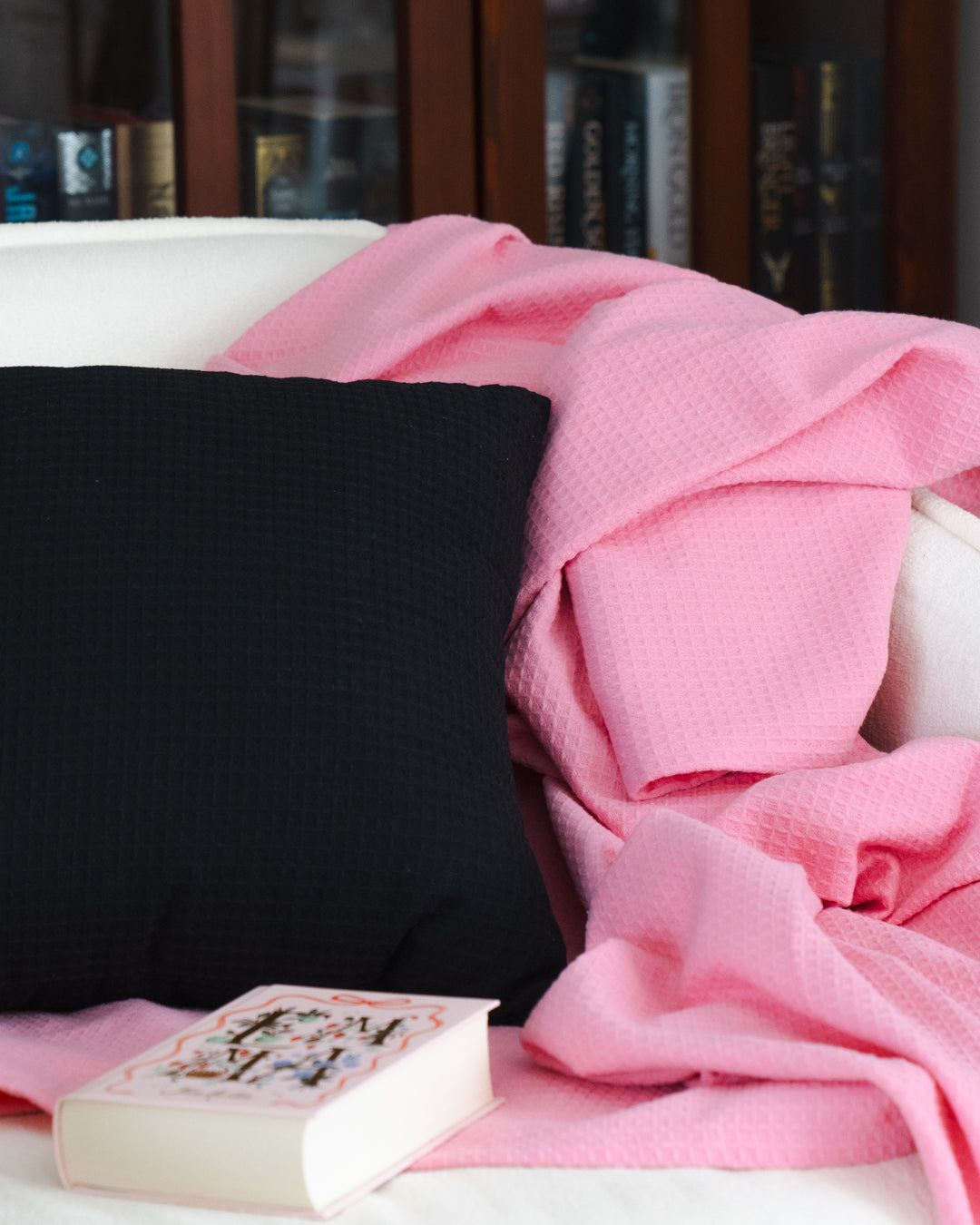 Waffle Cushion + Throw Bundle